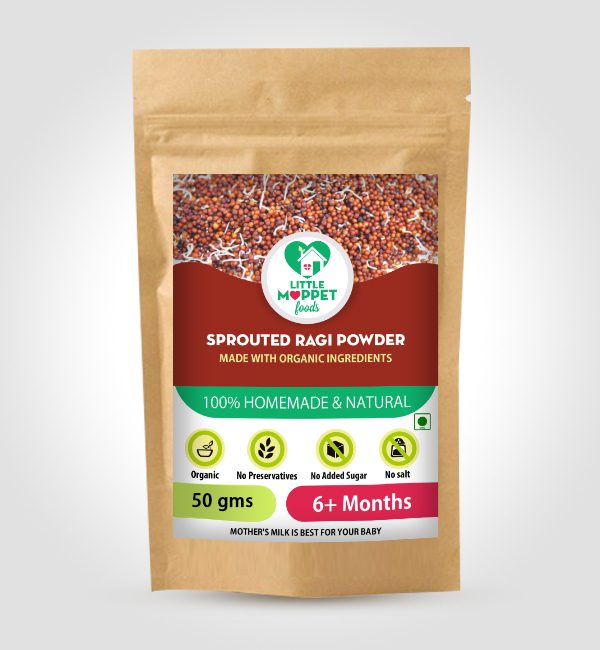 Sprouted Ragi Powder - MyLittleMoppet Store