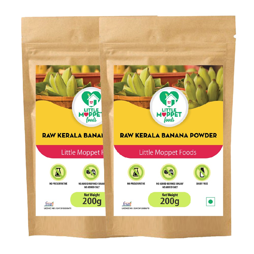 Raw Kerala Banana Powder - Immunity boosting weight gaining baby food.